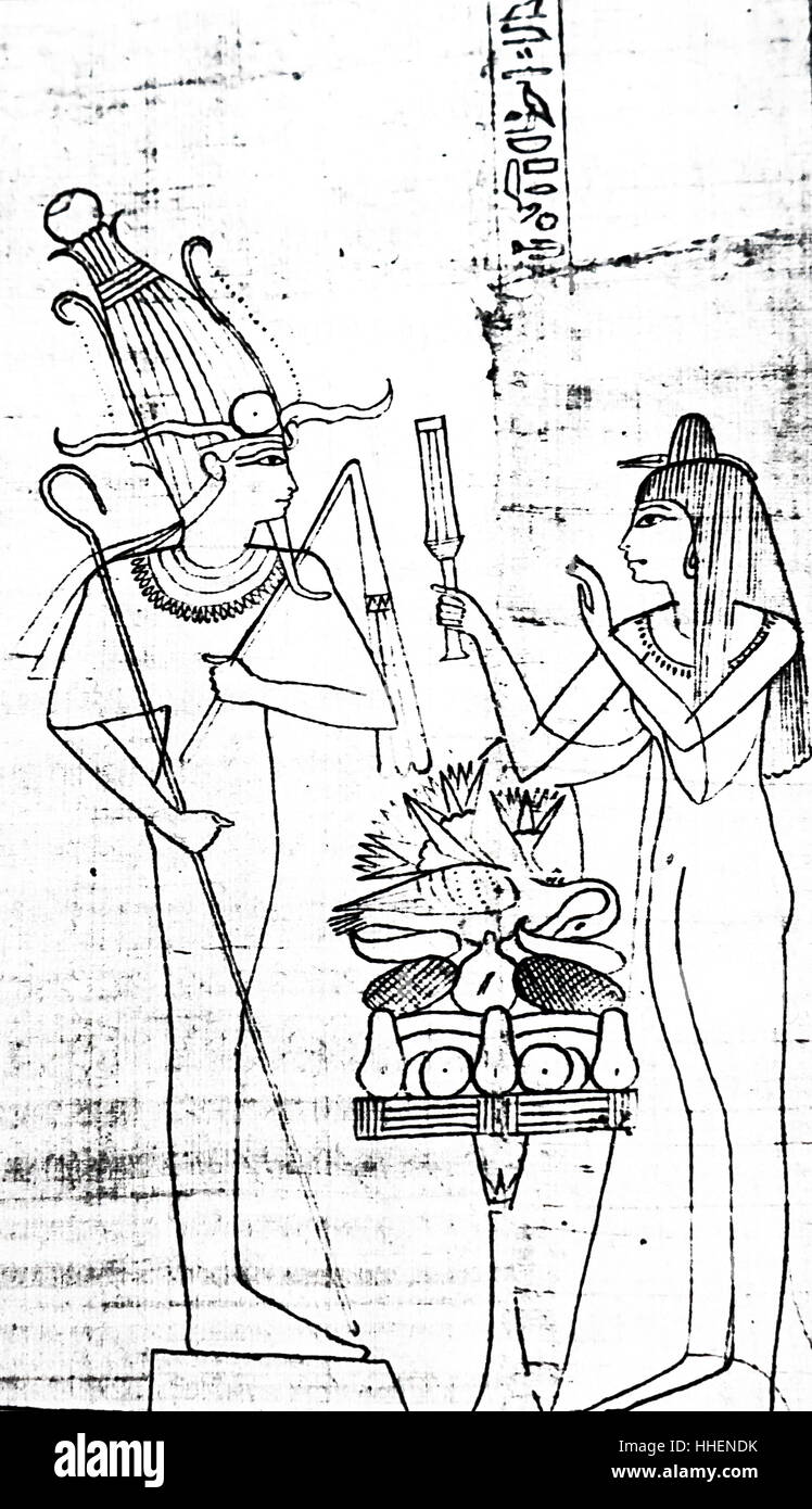 Funerary papyrus princess hi-res stock photography and images - Alamy