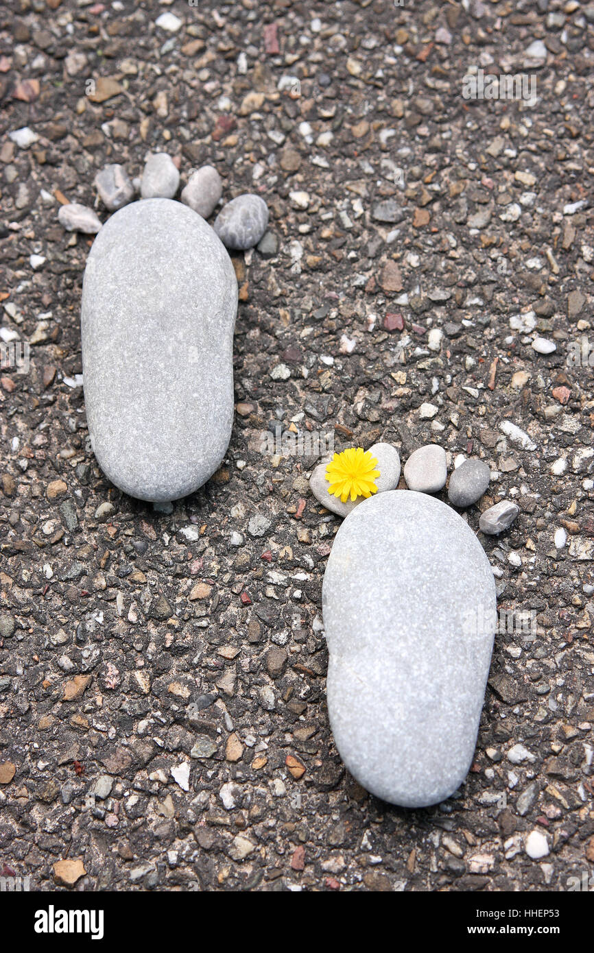 stone, foot, feet, silicic, pebbles, pebble, pictogram, symbol ...