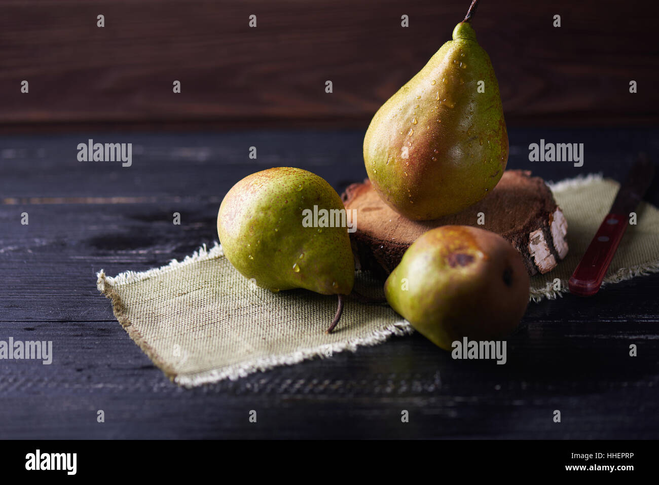 Fresh green pears hi-res stock photography and images - Alamy