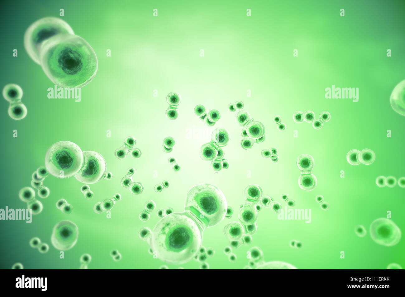 Green cell background. Life and biology, medicine scientific, molecular ...