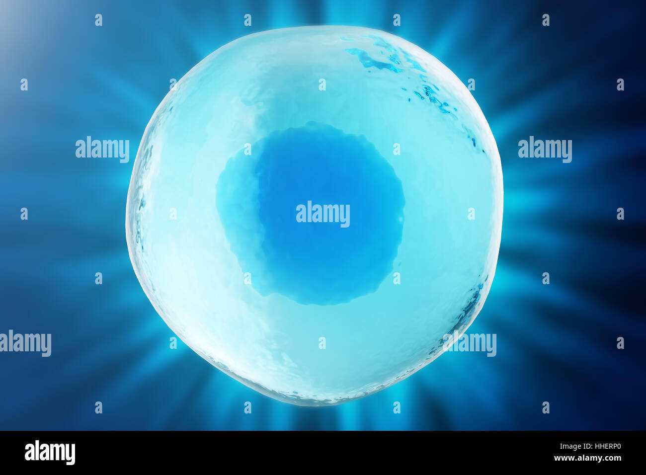 Blue cell background. Life and biology, medicine scientific, molecular ...