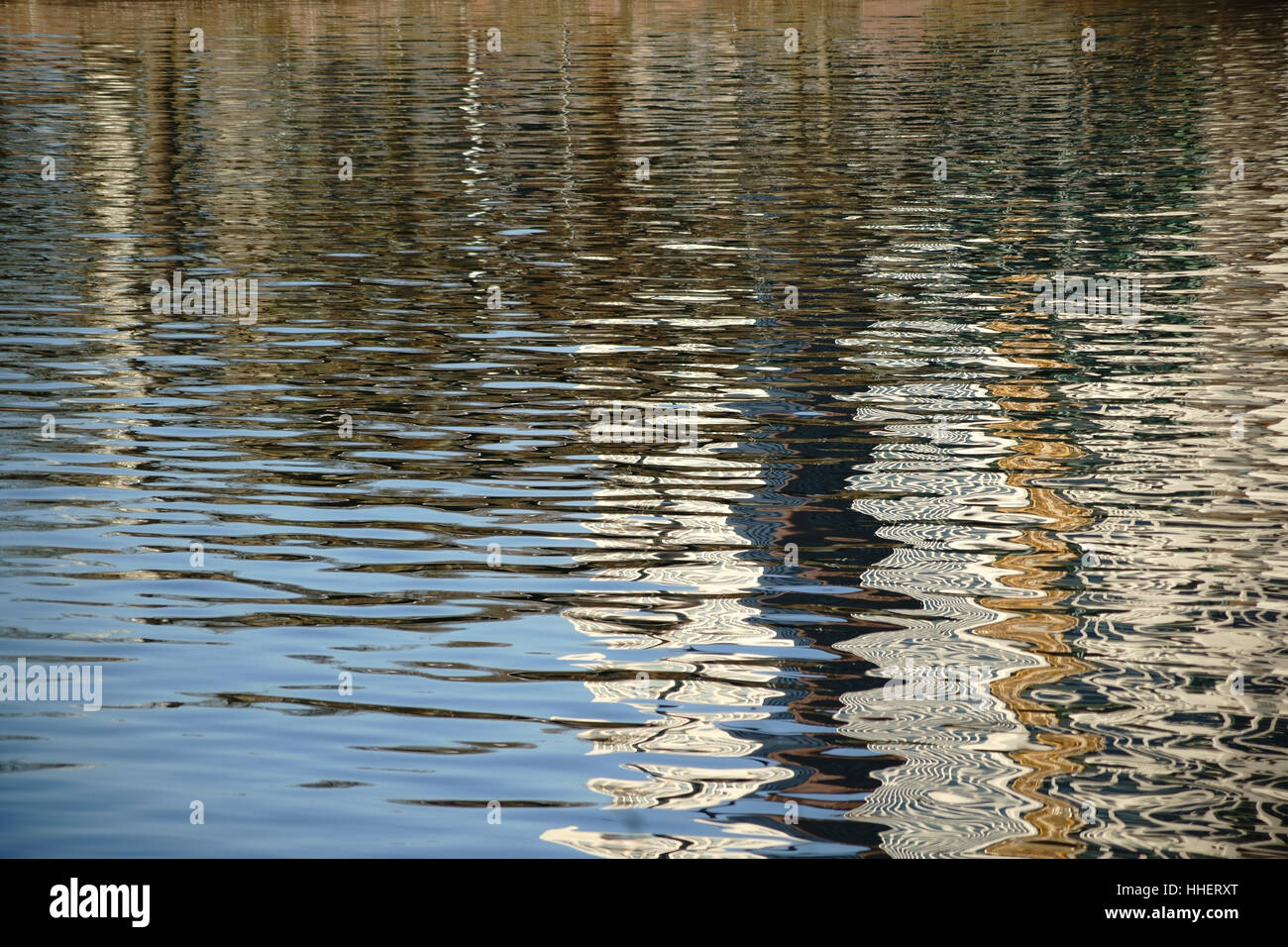 Abstract reflections on the water Stock Photo - Alamy