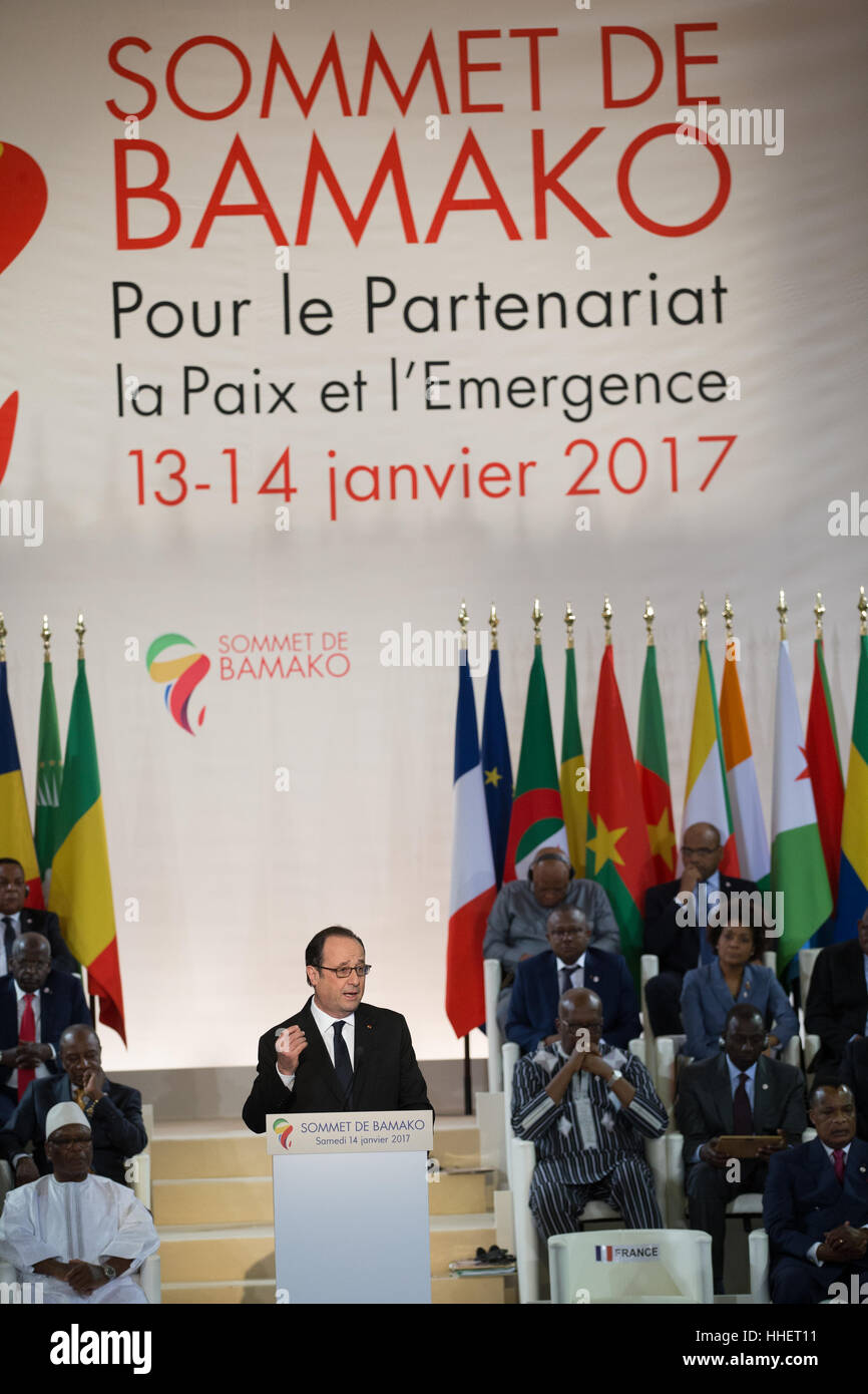 Africa France Summit 2017 - 14/01/2017 - Mali / West Africa / Bamako - Bamako Summit for ...