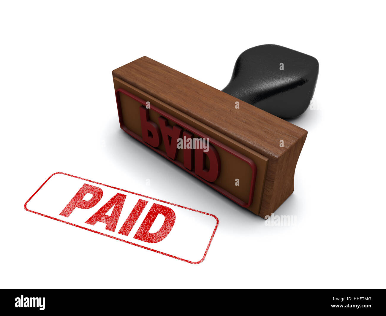 Paid stamp hi-res stock photography and images - Alamy