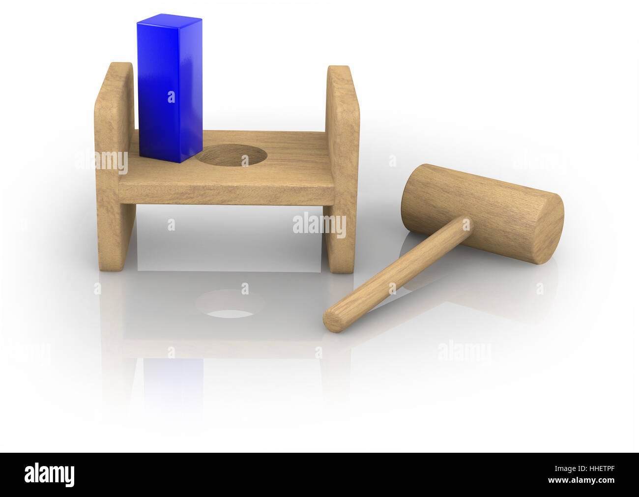 Toy square peg round hole hi-res stock photography and images - Alamy