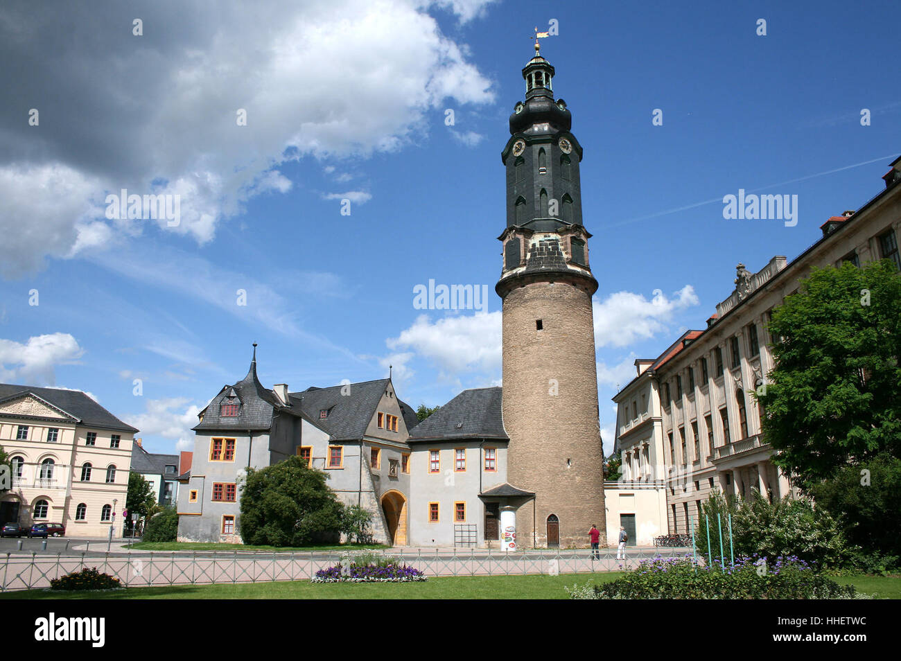 tower and city palace in weimar Stock Photo - Alamy