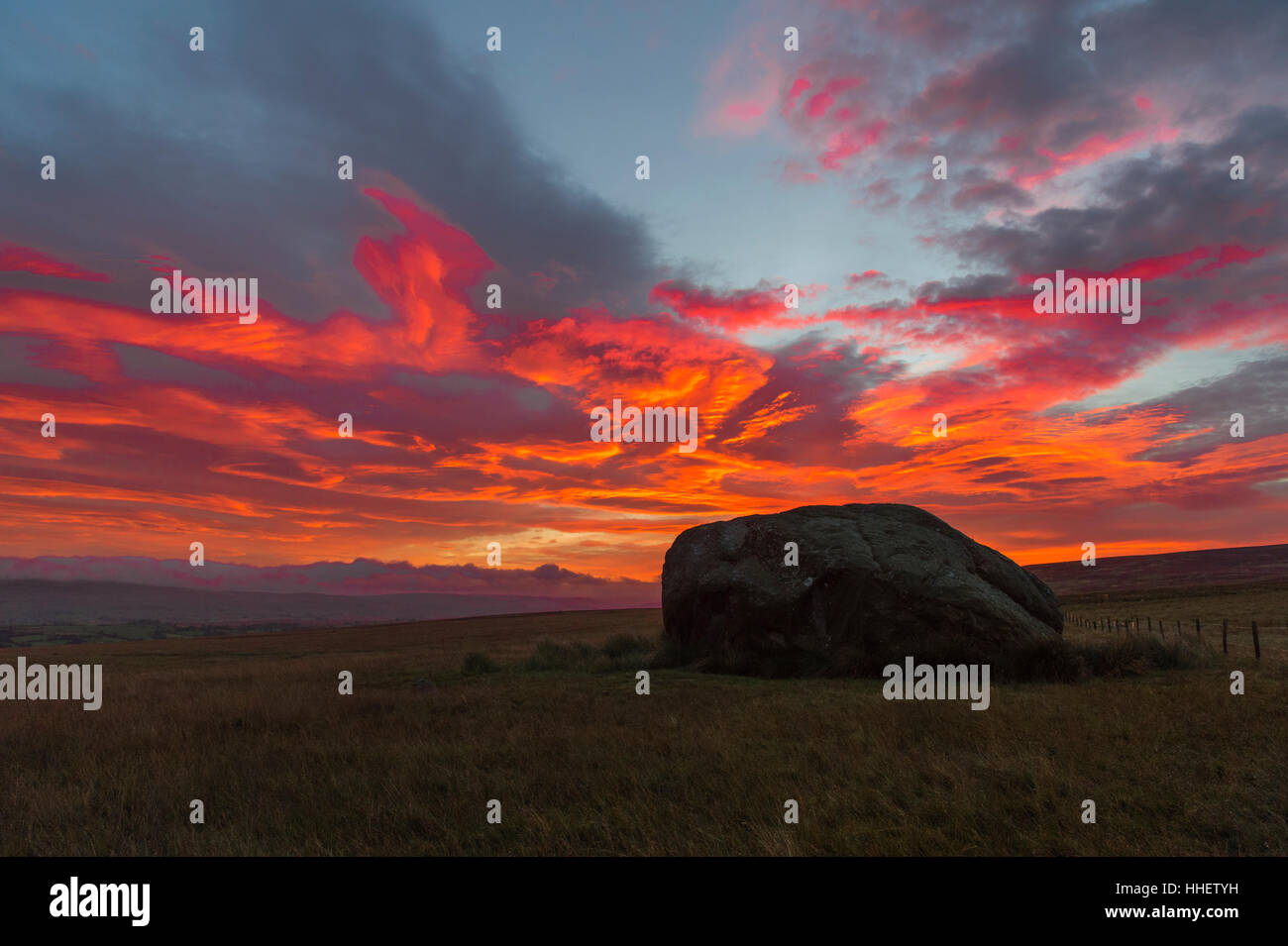 The Big Stone at Sunrise Stock Photo - Alamy