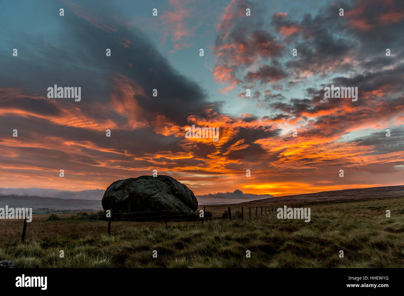 The Big Stone at Sunrise Stock Photo - Alamy