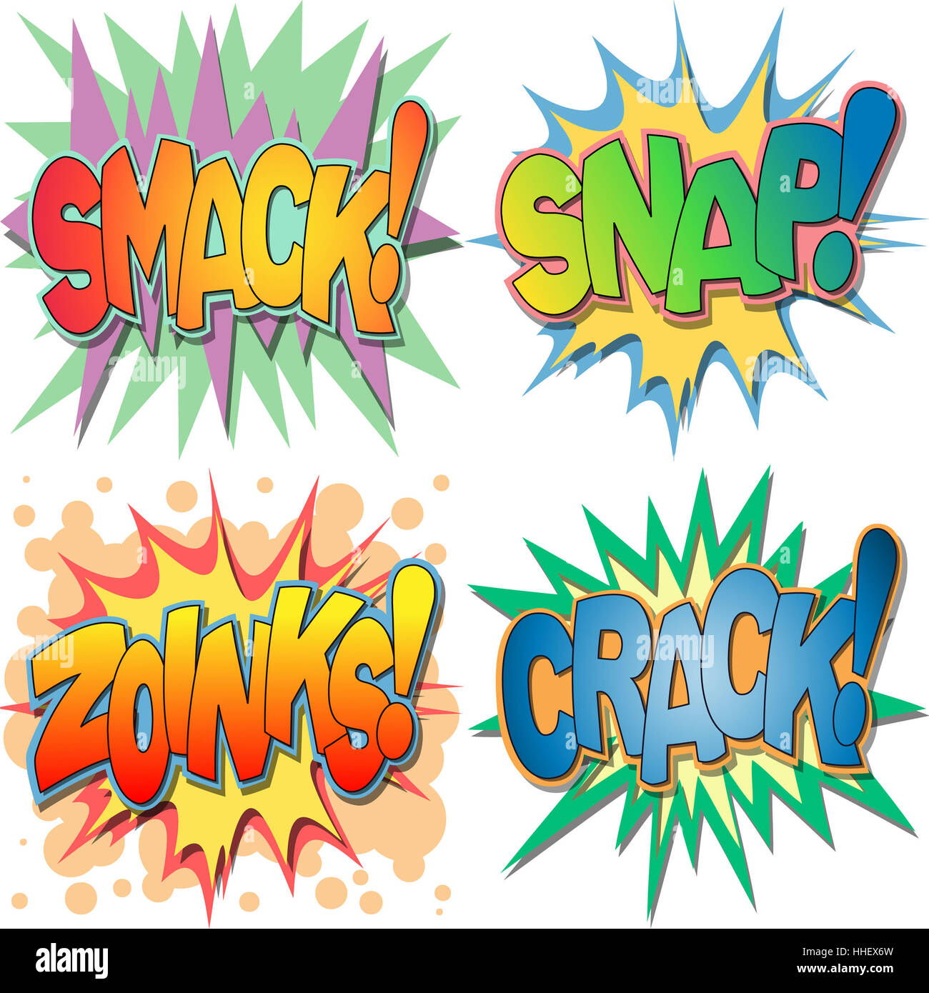illustration, action, snap, abstract, crack, burst, words, text ...