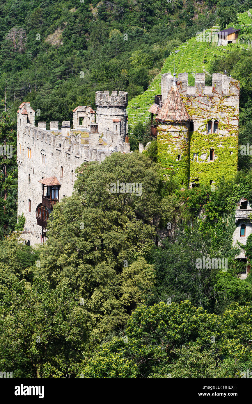 brune castle in tirolo Stock Photo - Alamy
