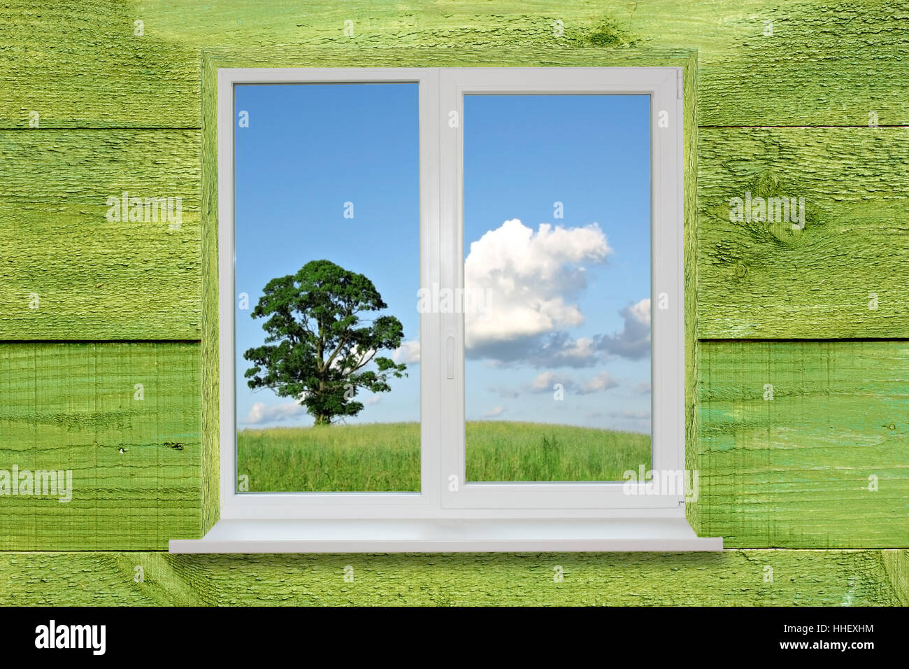 house, building, inside, tree, window, porthole, dormer window, pane ...