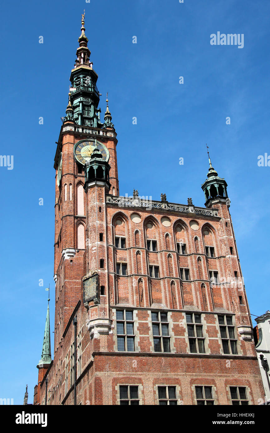 the main town hall in gdansk Stock Photo - Alamy