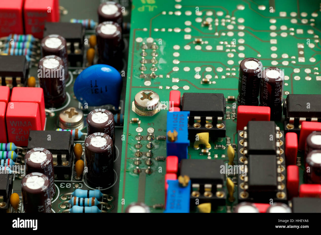 electronics, engineering, production, printed circuit board, component ...