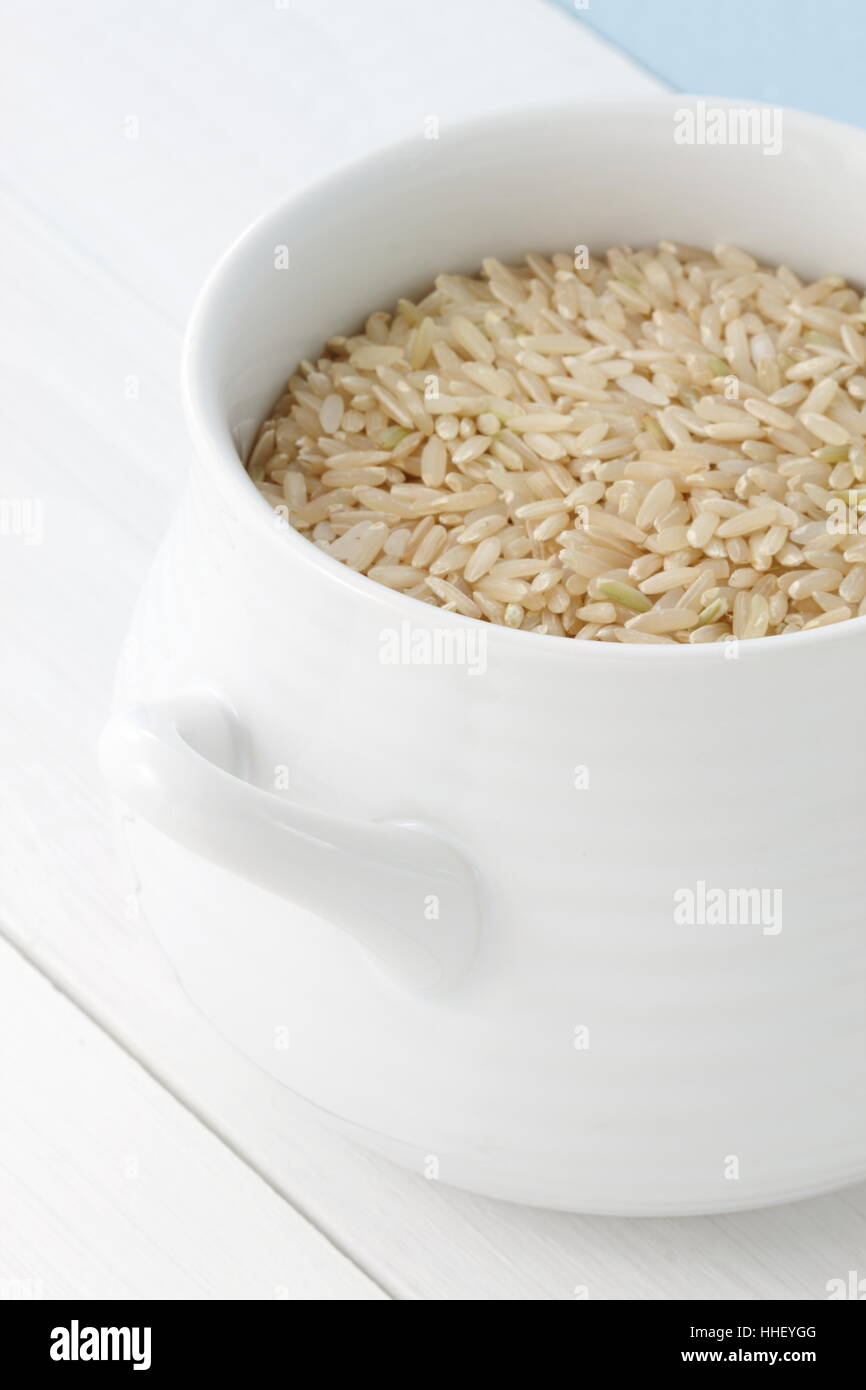 Nutritious Brown rice, whole grain, that delivers fiber and protein, is ...