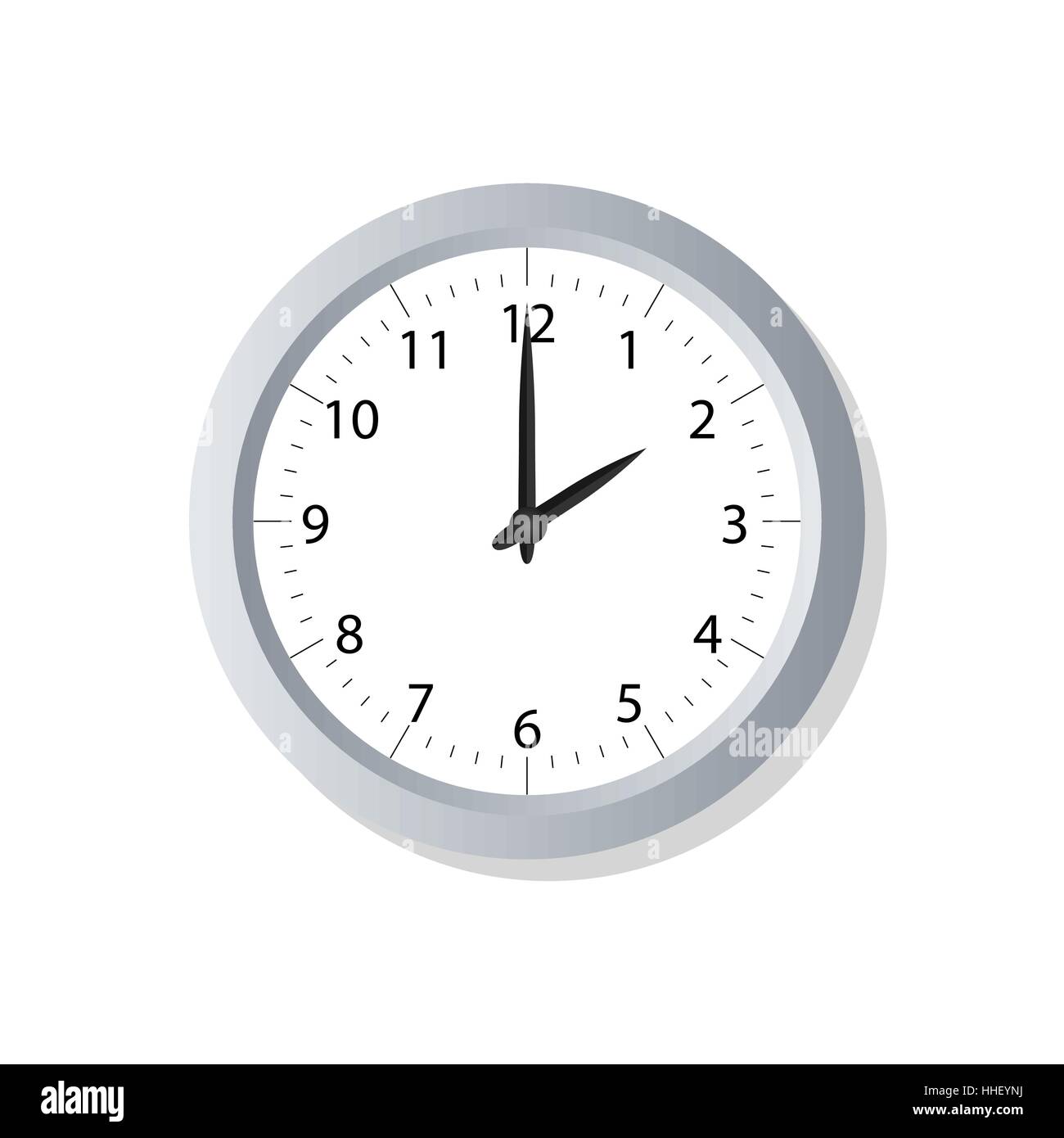 Clock symbol icon on white. Vector illustration Stock Vector Image ...