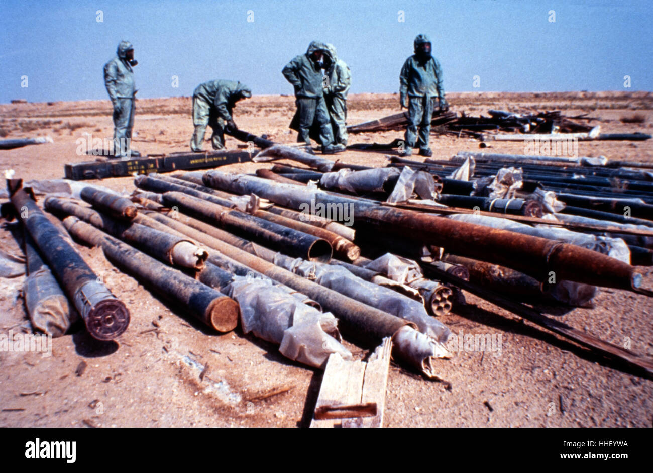 122mm rocket destruction. Sealing for destruction handling of leaking ...