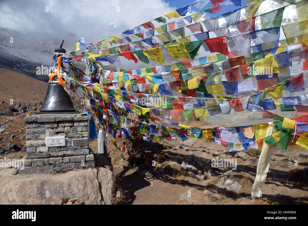 Annapurna South & the Ian Clough/Cesar Payre Bell Shrine at Annapurna ...