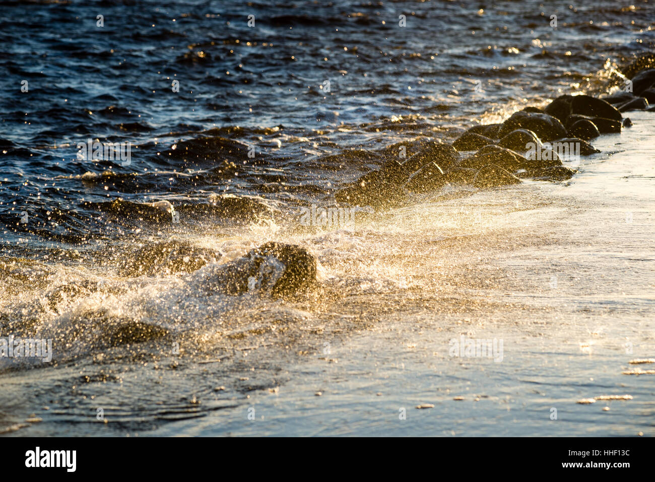 Wavebreaker in sea waves hi-res stock photography and images - Alamy