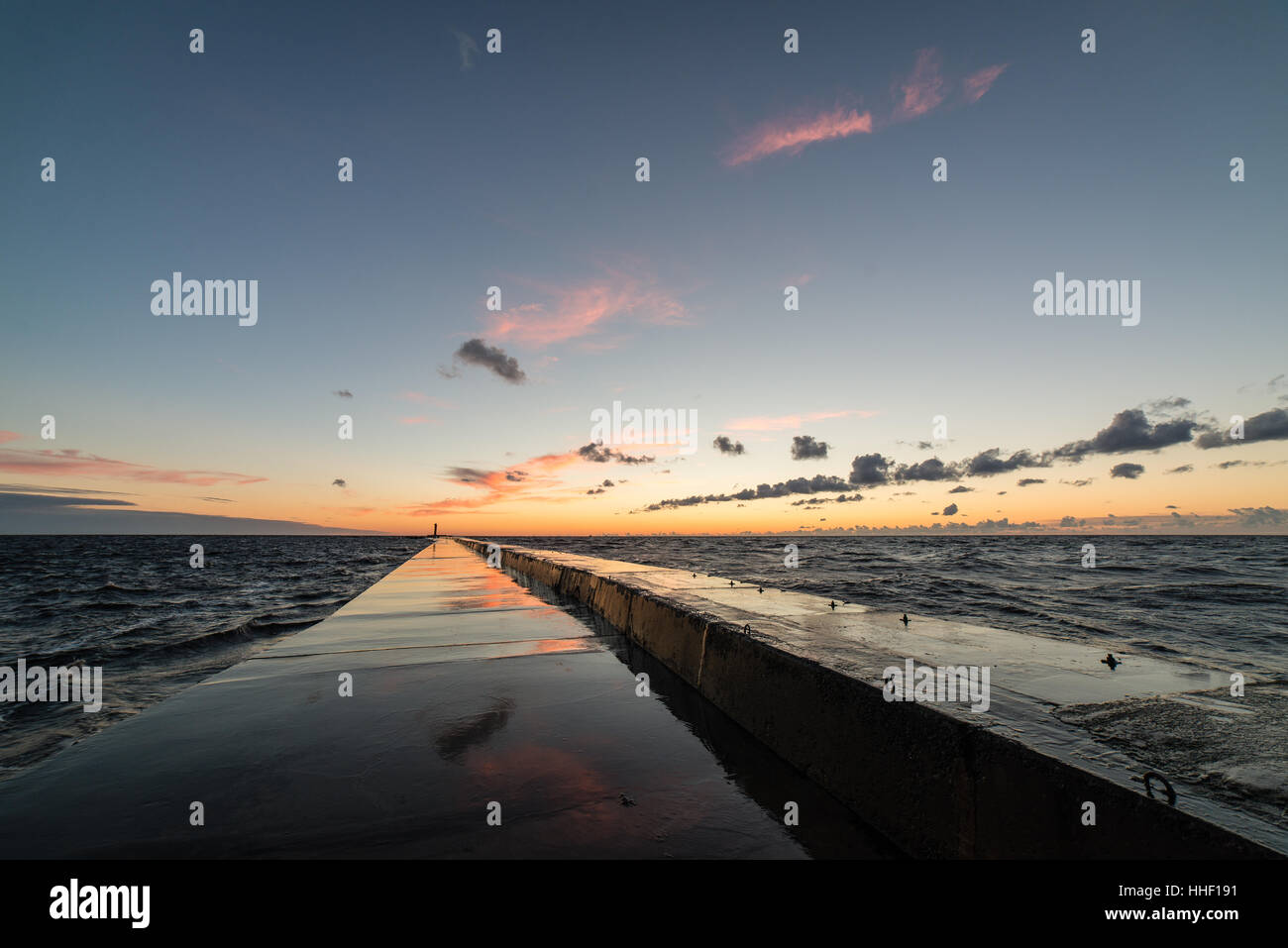 Wavebreaker in sea waves hi-res stock photography and images - Alamy