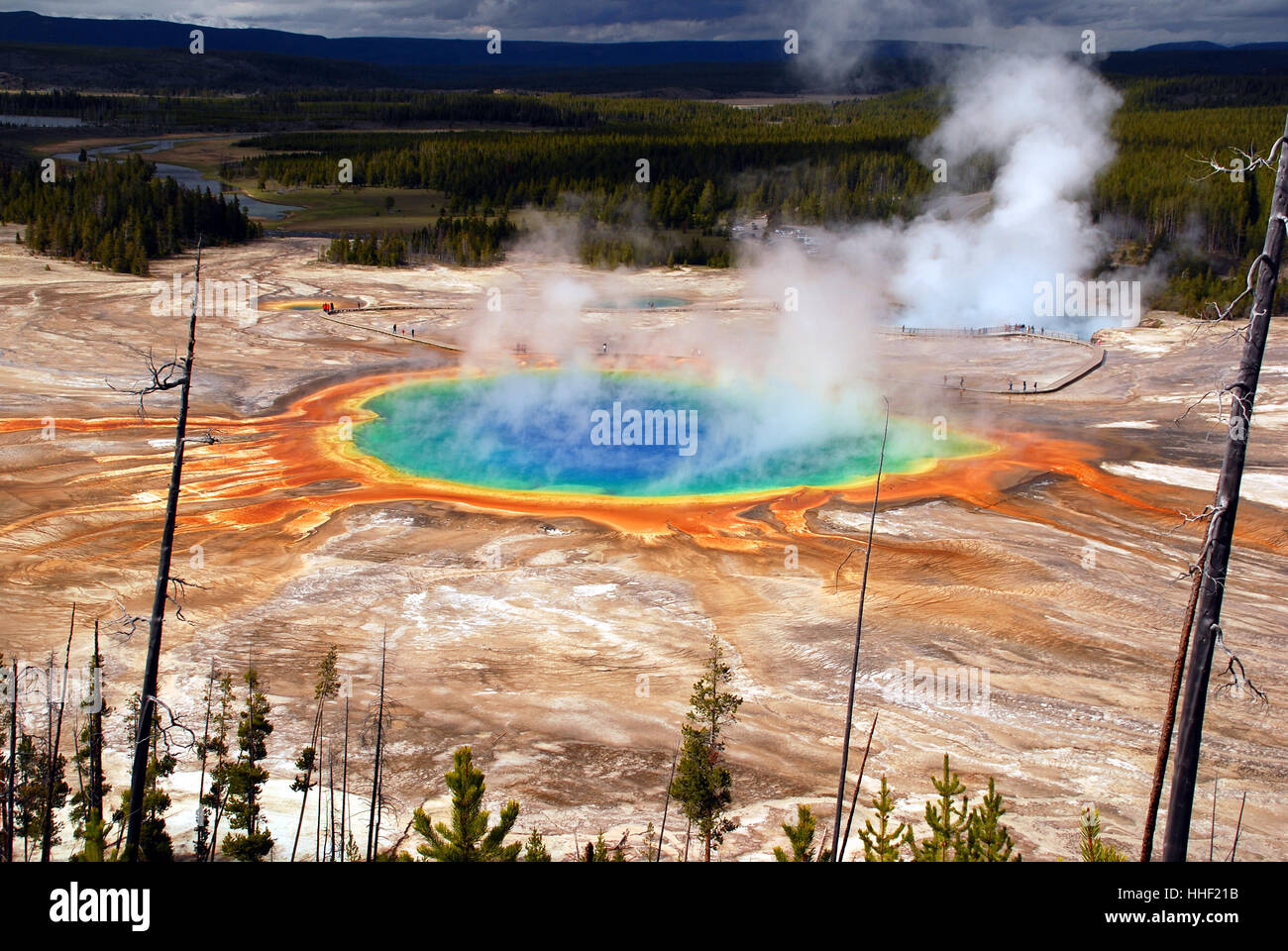 grand prismatic spring,yellowstone n.p Stock Photo - Alamy