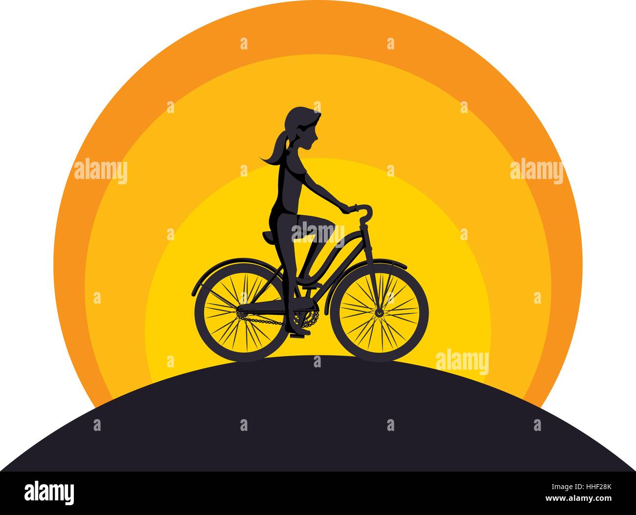 Athlete figure human bicycle icon Stock Vector Images - Alamy