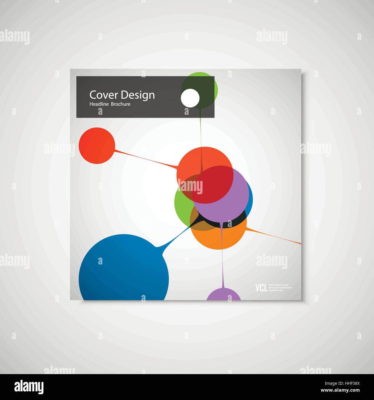 Abstract bright simple technology brochure template. Connection ...