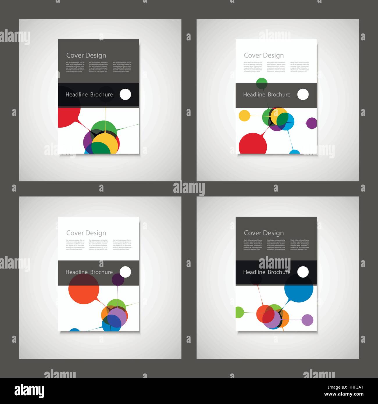 Abstract bright simple technology brochure template. Connection ...