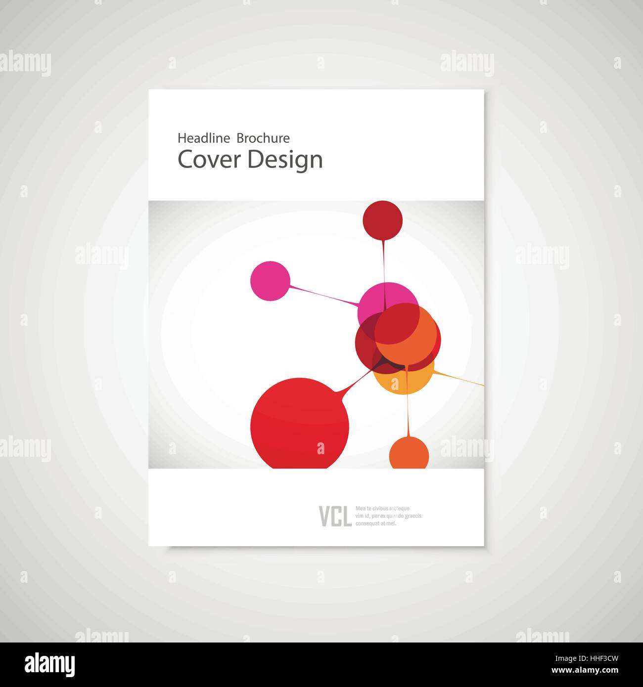 Abstract bright simple technology brochure template. Connection ...