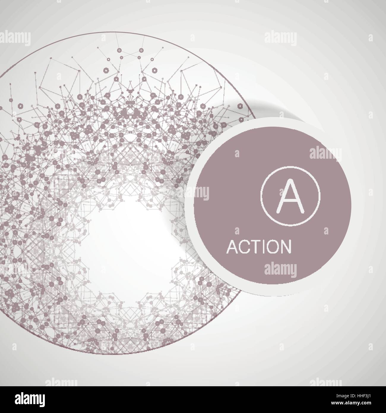Vector technology concept. Connected Lines and dots. Background for ...