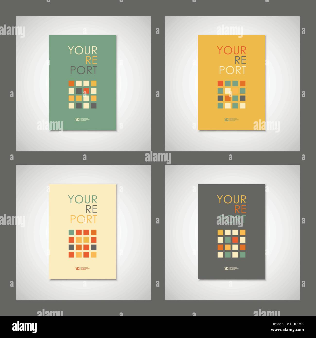 Set vector simple brochure design for your report Stock Vector Image ...