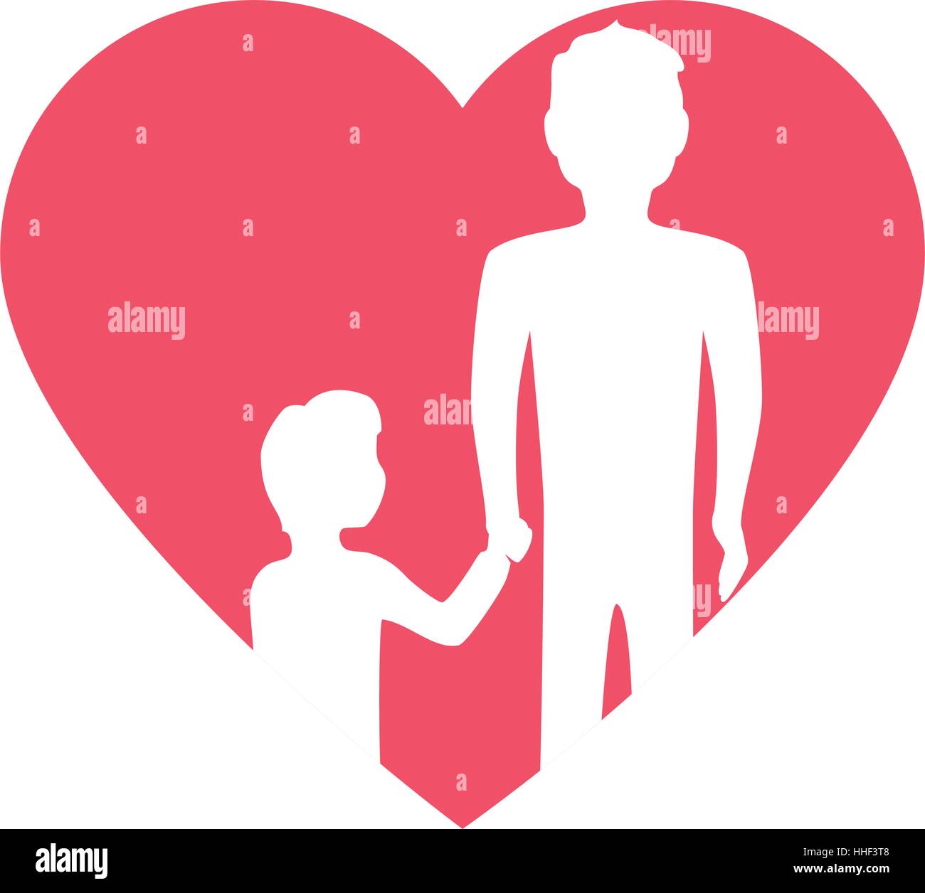 heart fathers day icon vector illustration design Stock Vector Image ...