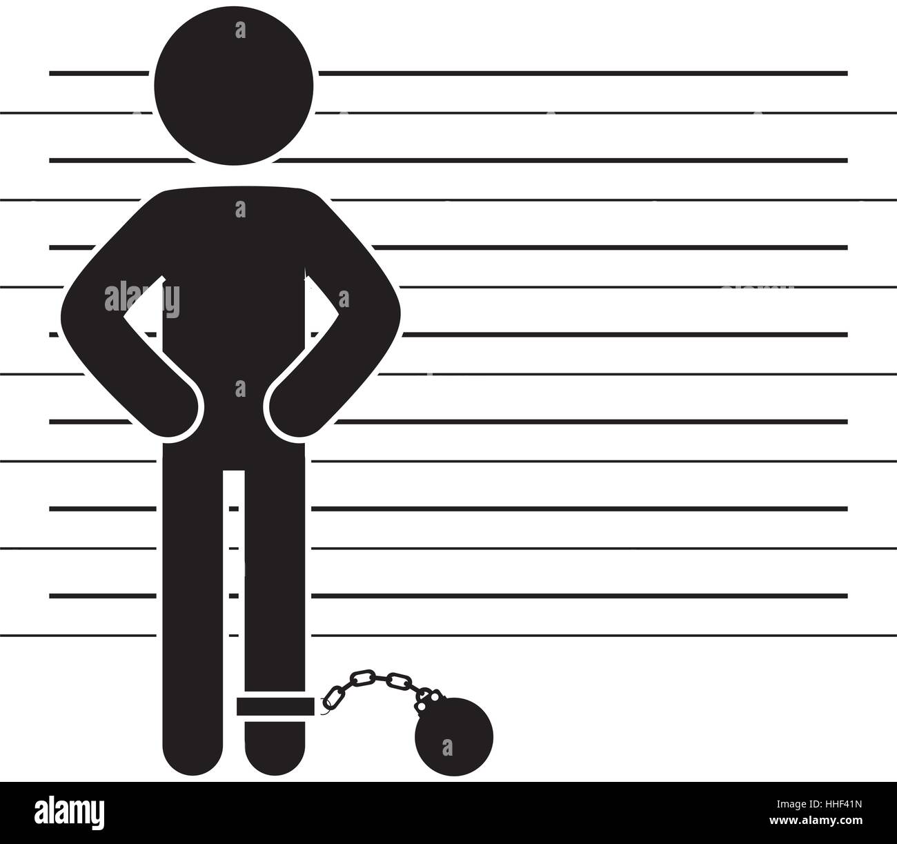 prisoner avatar character icon vector illustration design Stock Vector ...