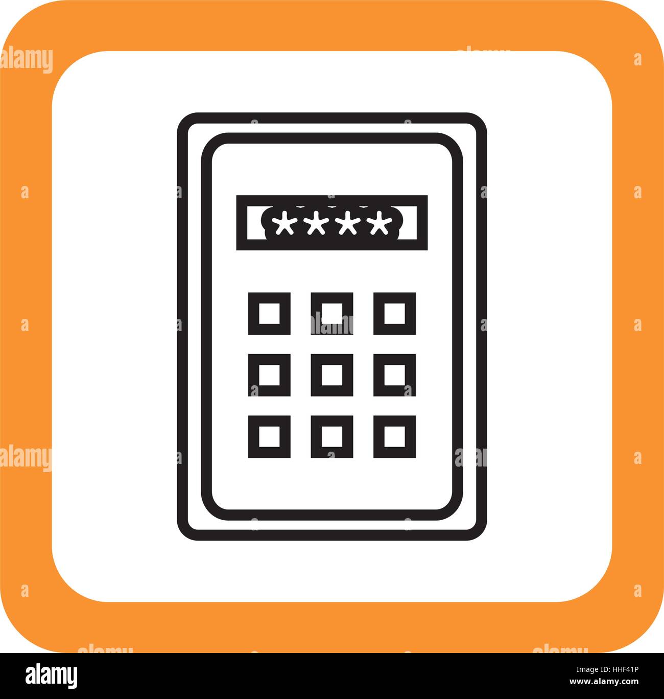 control panel password keys vector illustration design Stock Vector ...