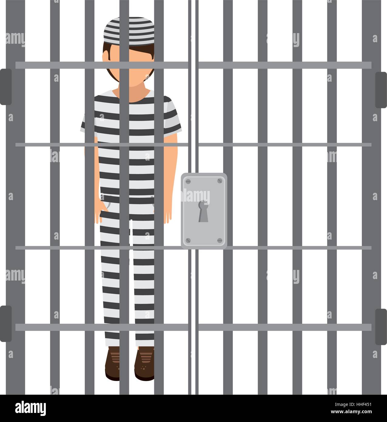 Prisoner avatar character icon vector hi-res stock photography and ...