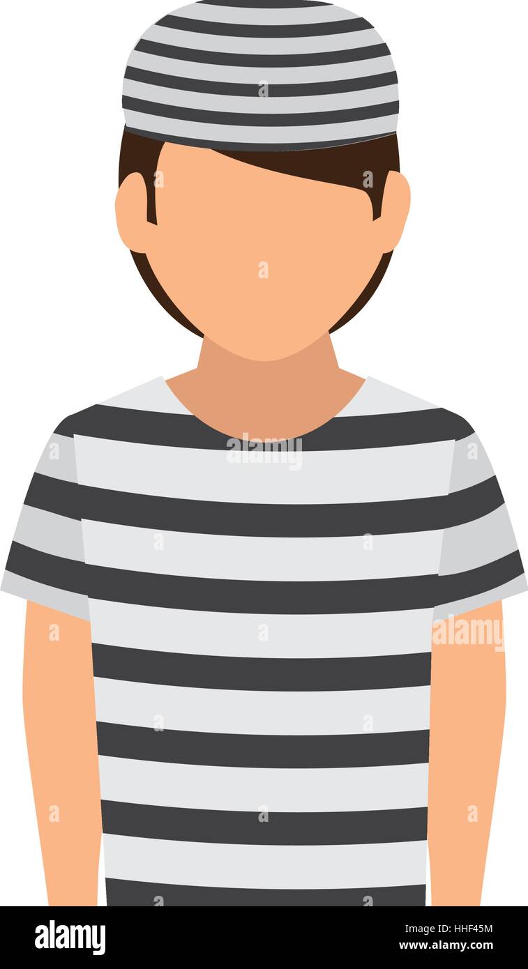 Prisoner avatar character icon vector hi-res stock photography and ...