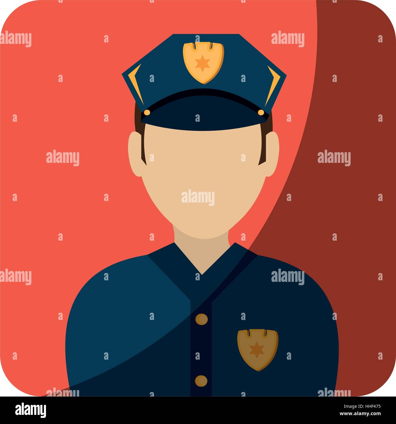 police avatar character icon vector illustration design Stock Vector ...