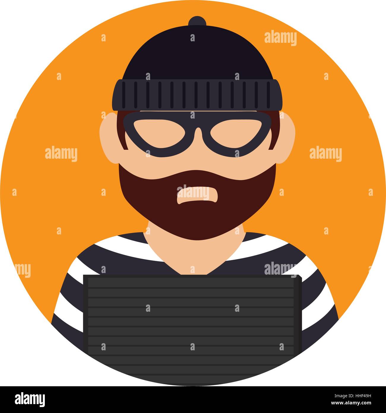 Prisoner avatar character icon vector hi-res stock photography and ...