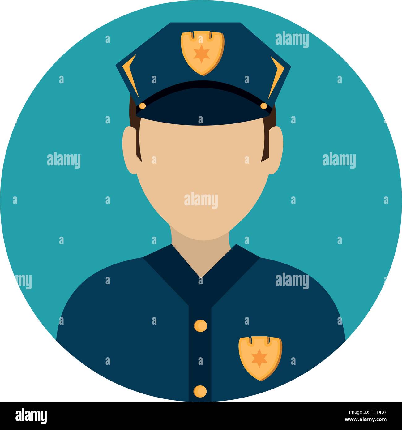police avatar character icon vector illustration design Stock Vector ...