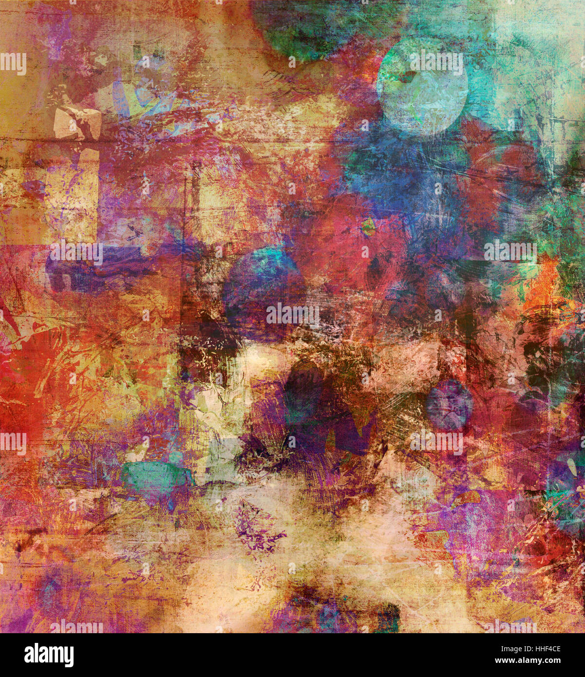 graphic textures painting Stock Photo - Alamy