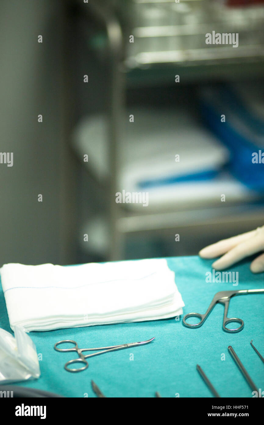 Surgery instrumentation in emergency room operating theater operation ...