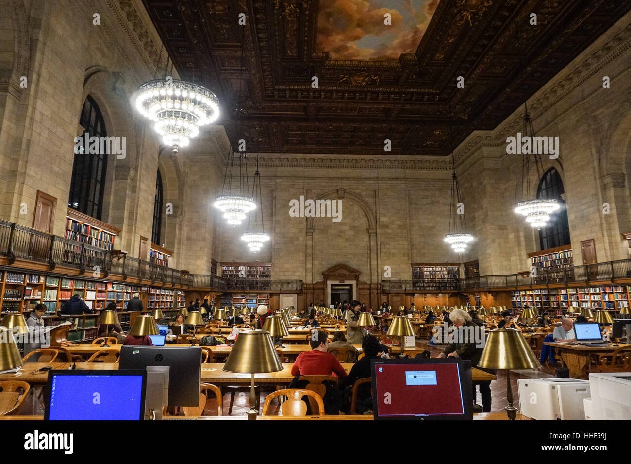 New york public library ceiling hi-res stock photography and images - Alamy