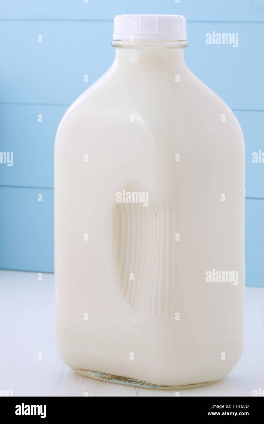 Delicious fresh milk, one of the primary sources of nutrition Stock ...