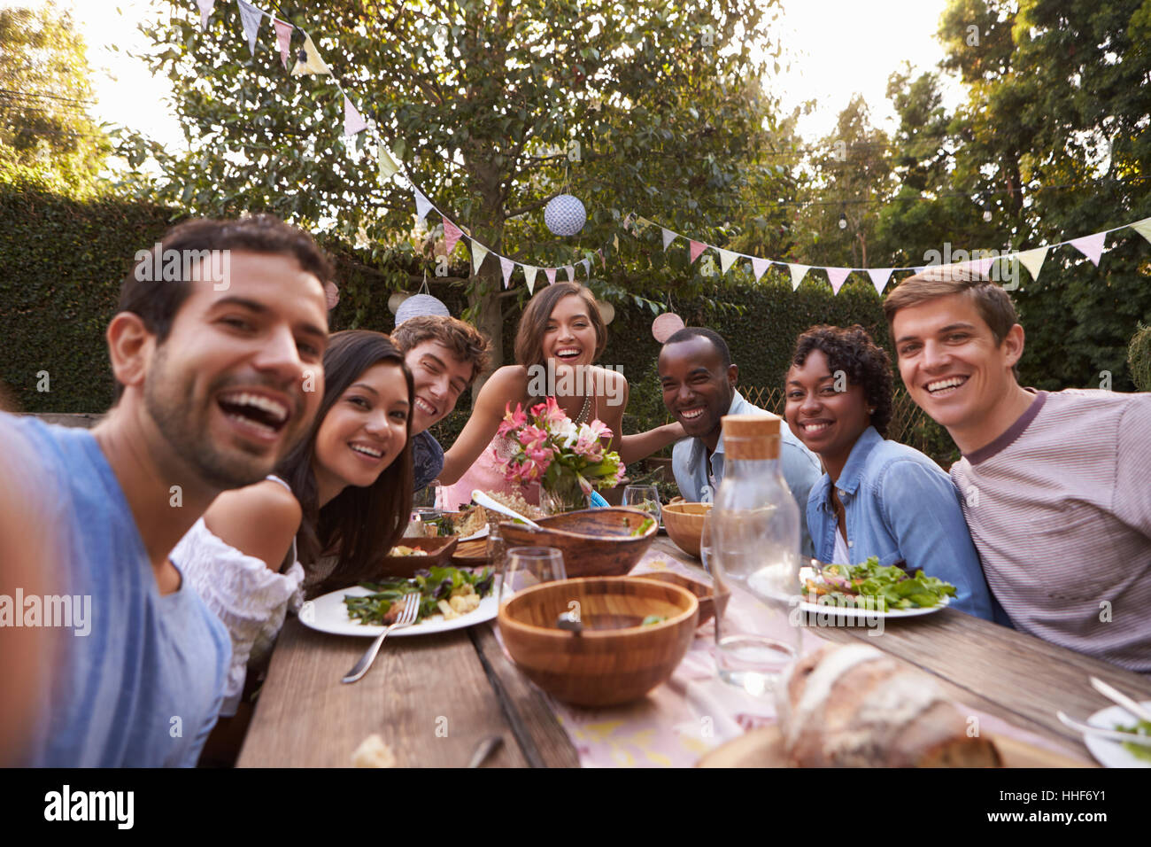Group friends selfie in hi-res stock photography and images - Alamy