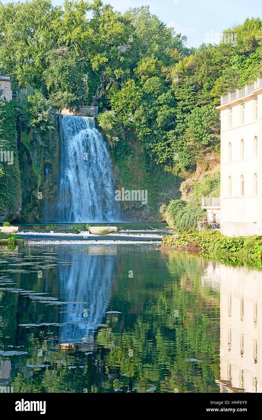 waterfall, waterfalls, cascade, italy, water, travel, night, nighttime ...