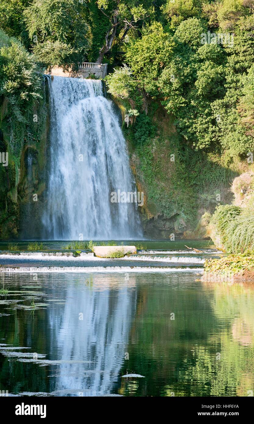 waterfall, waterfalls, cascade, italy, water, travel, night, nighttime ...