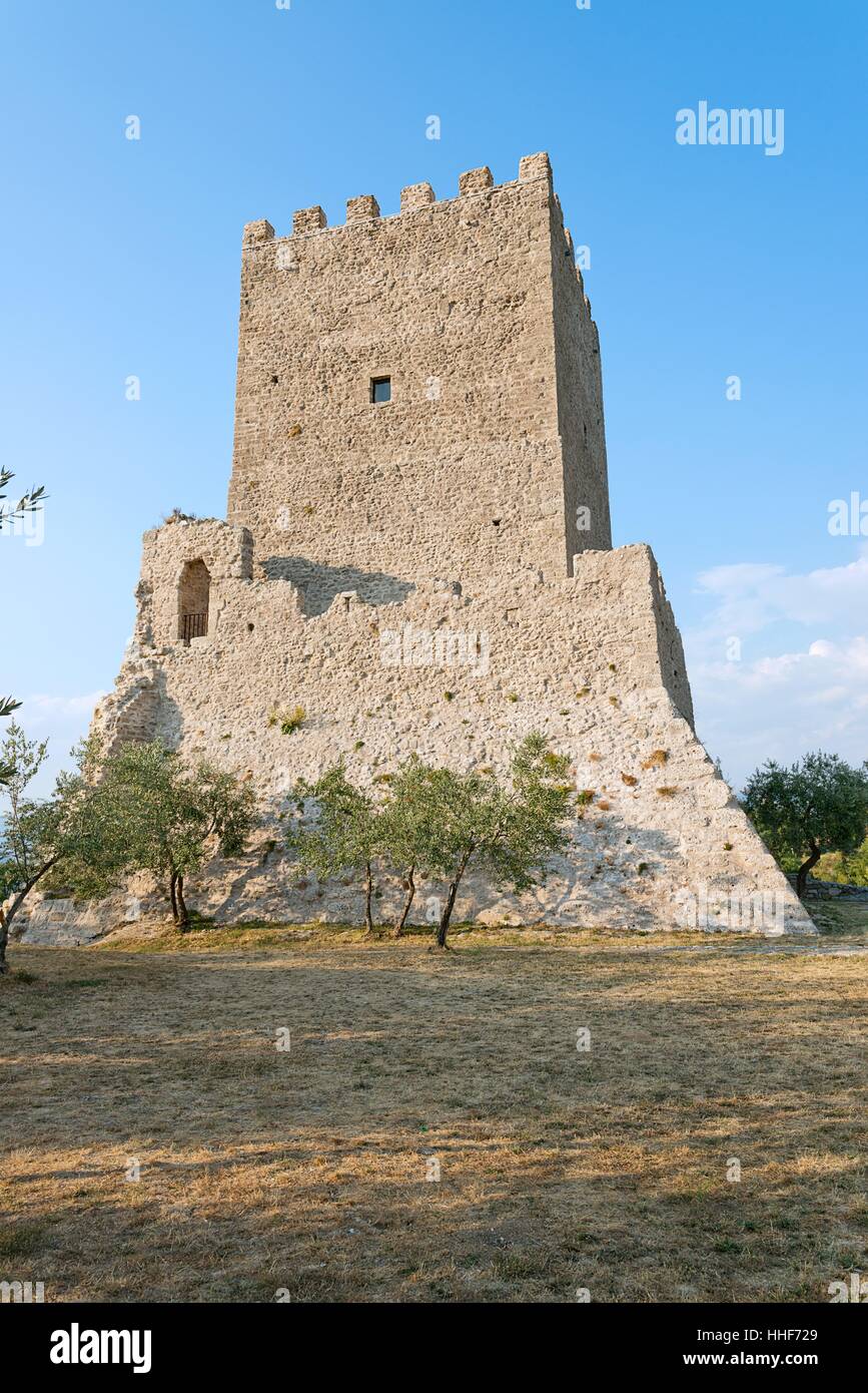 ruins, acropolis, castle, chateau, tower, entrance, look, glancing, see ...