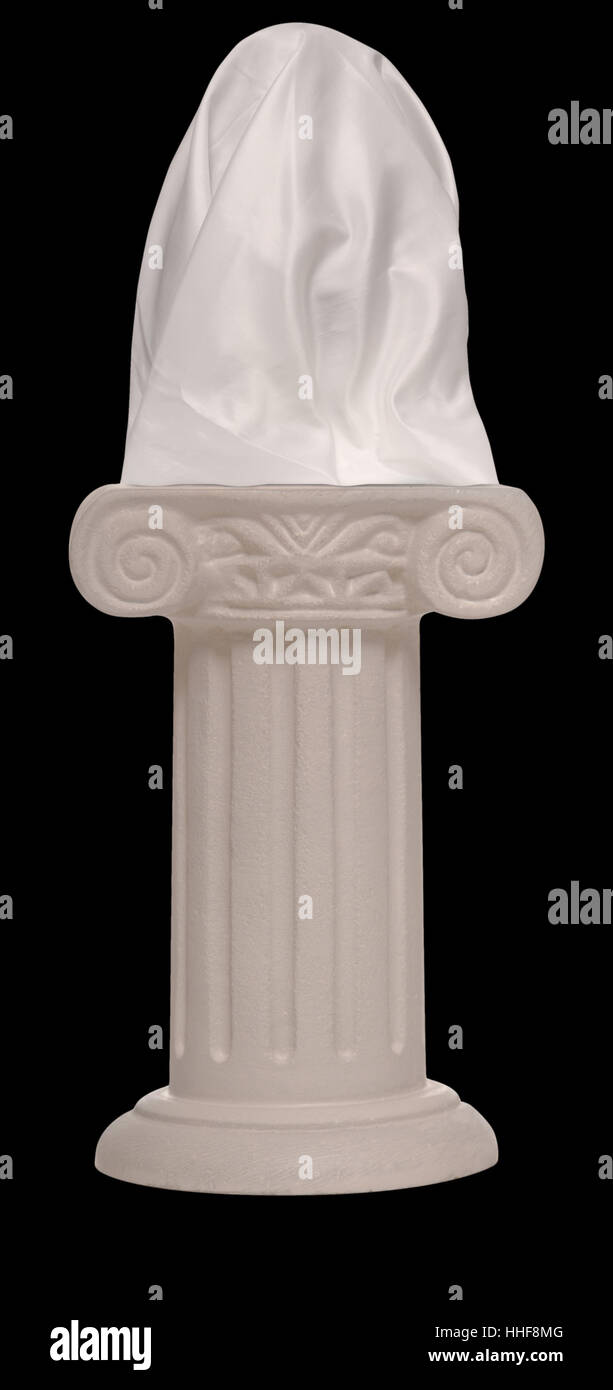 pedestal, plinth, covered, hidden, veiled, presenting, pillar, stone ...