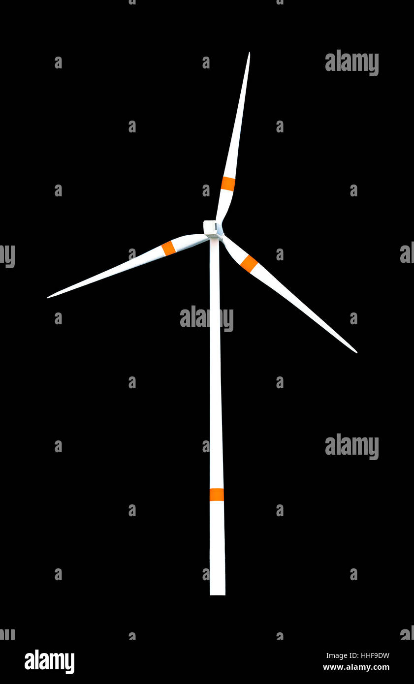 white wind wheel isolated on black background Stock Photo - Alamy