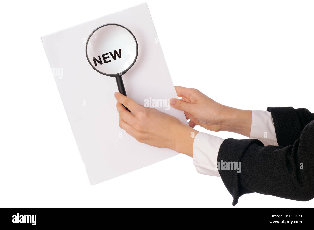 woman, newspaper, journal, hand, presentation, macro, close-up, macro ...