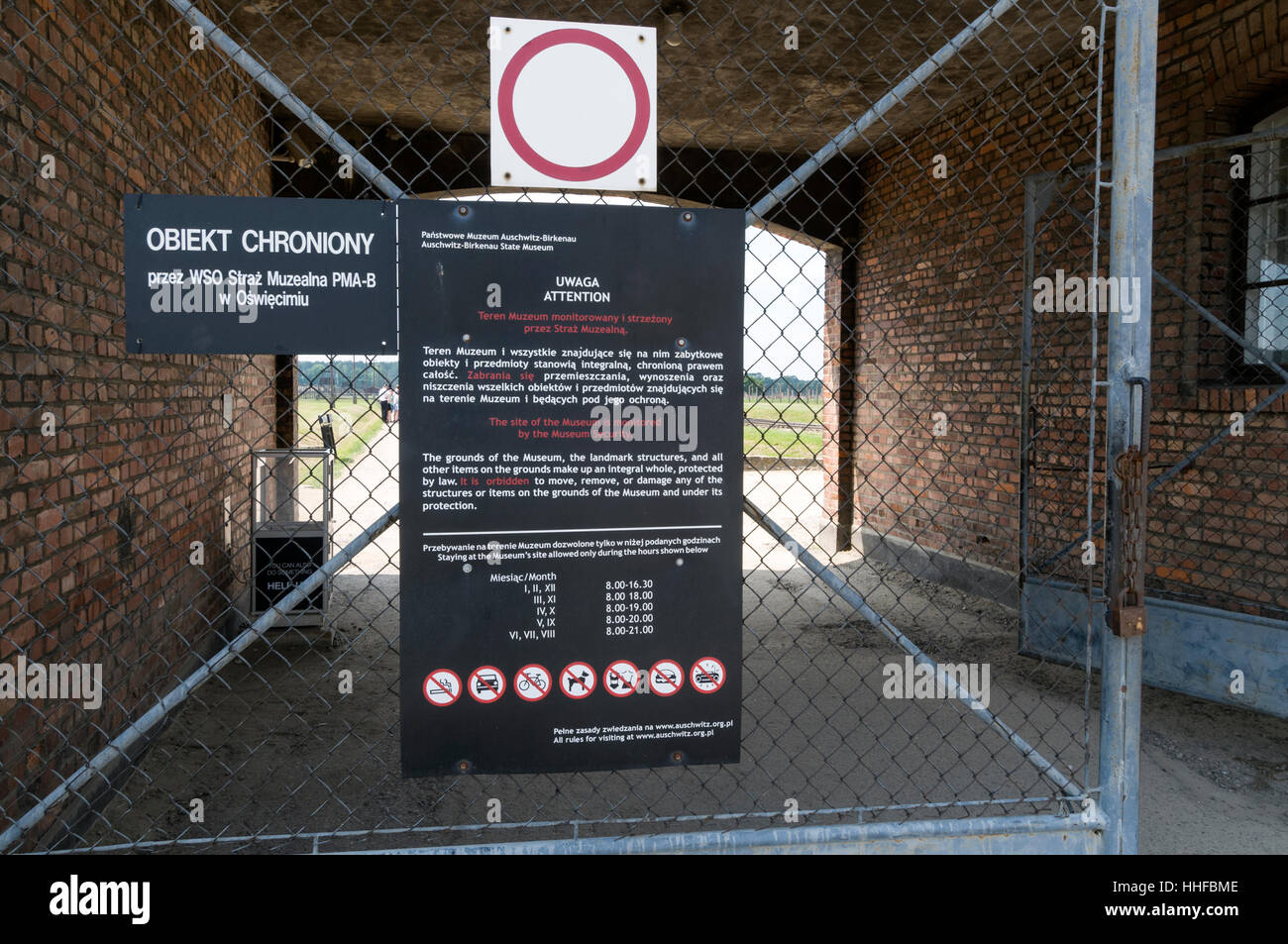 Auschwitz main gate house hi-res stock photography and images - Alamy